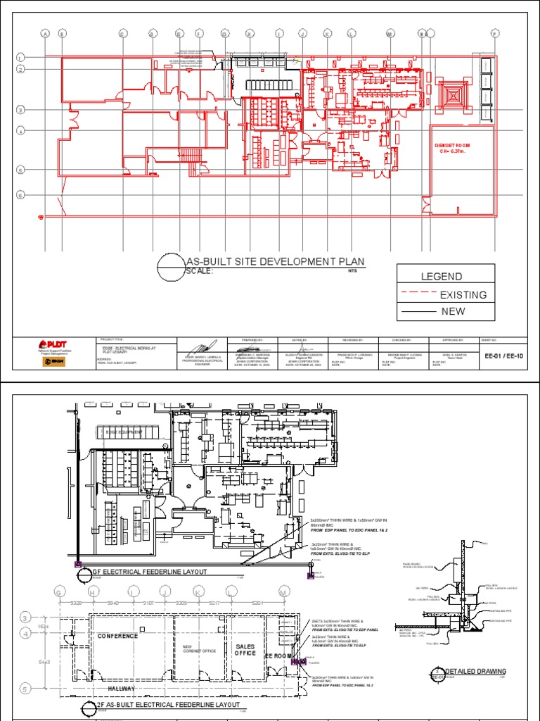 Edgevpldt Legazpi - Ee As-Built 121922 | PDF | Building Engineering | Architectural Elements