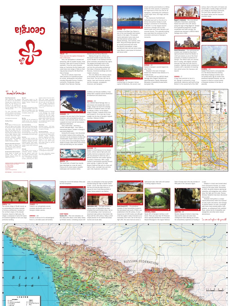 Georgia Touristic ENG-map | PDF | Georgia (Country)