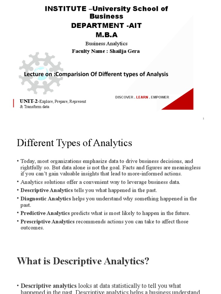 Types of Analytics | PDF | Analytics | Predictive Analytics