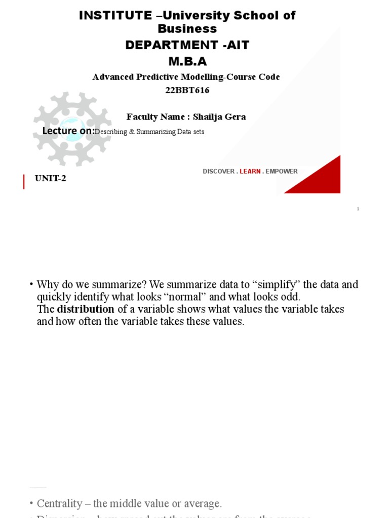 Summarize Data Sets | PDF | Quantile | Quartile Summarize Data Sets | PDF | Quantile | Quartile