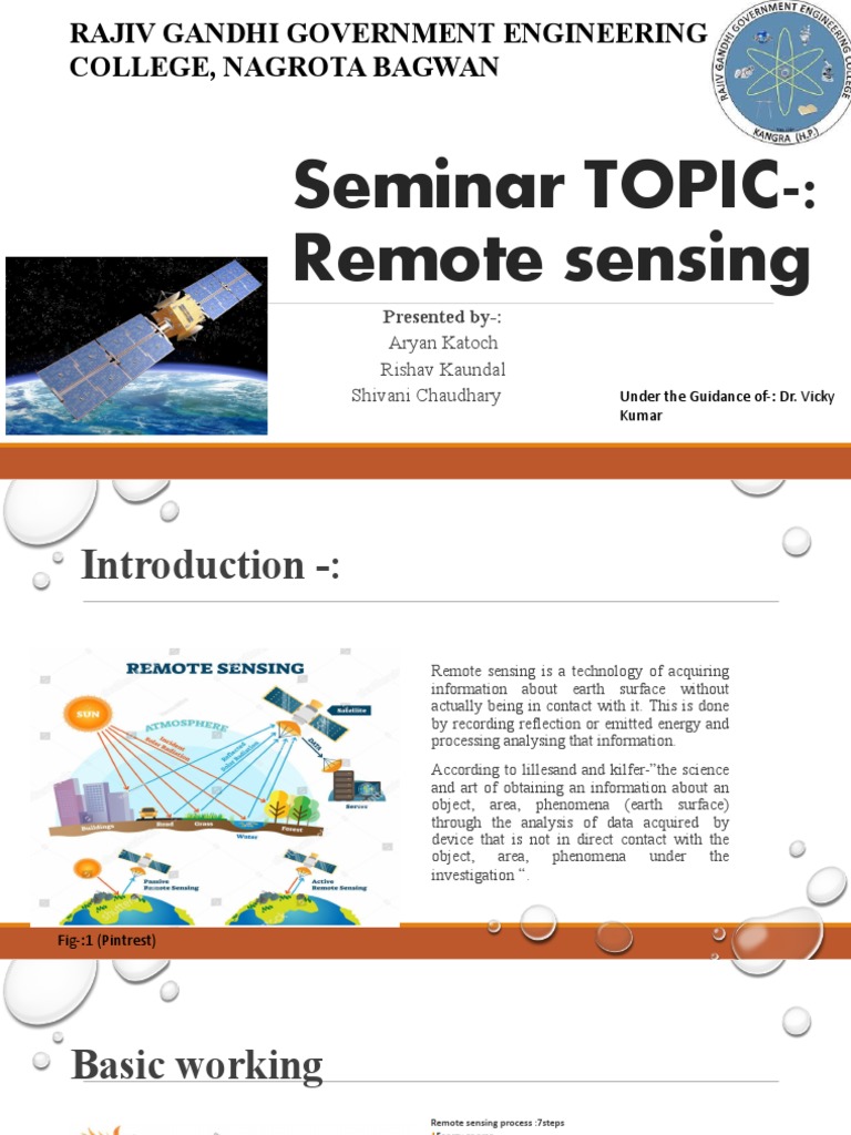 FINAL | PDF | Remote Sensing | Electromagnetic Radiation