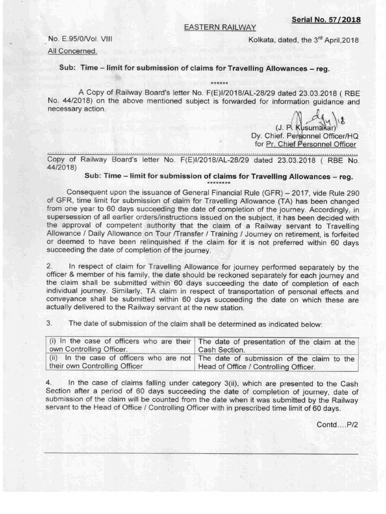 Time Limit Claim TA | PDF