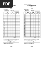 CSC Form No. 48 - Daily Time Record (DTR) | PDF | Teaching Mathematics