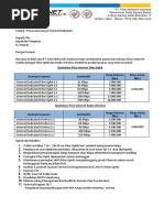 Penawaran Harga Internet Dedicated iForte | PDF