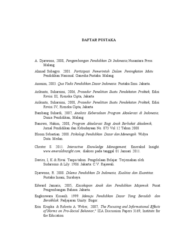 contoh Daftar_Pustaka | PDF