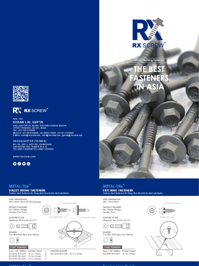 RX Screw Catalogues | PDF | Screw | Building Materials