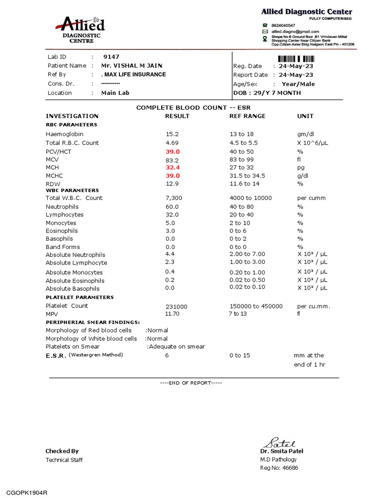 Blood Urine Test | PDF | Cholesterol | Blood