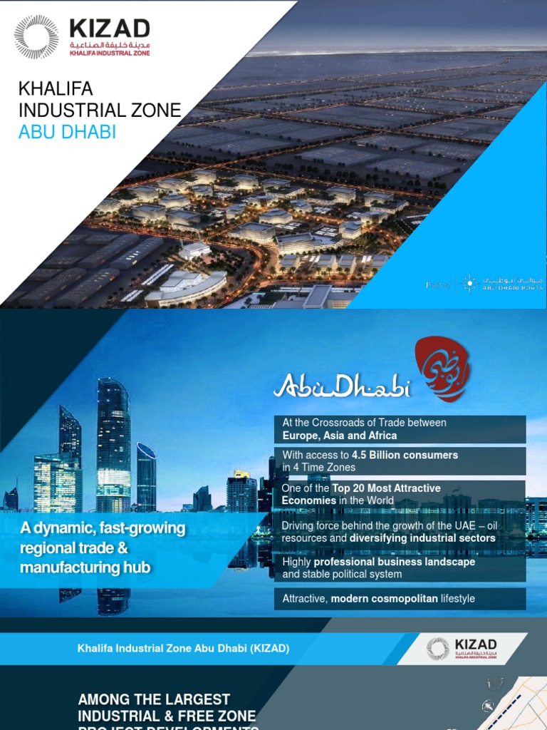 KIZAD: Khalifa Industrial Zone Abu Dhabi | PDF | Economies