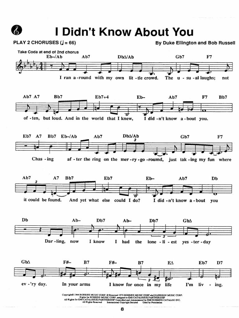 I Didnt Know About You | PDF