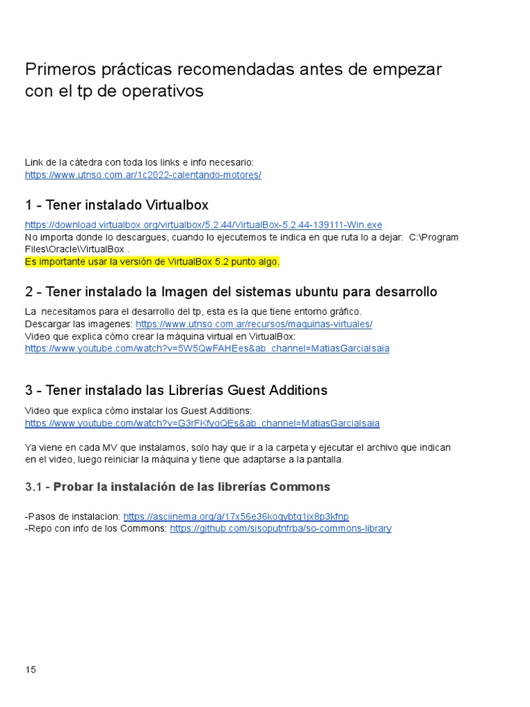 Primeros Prácticas Recomendadas - TP0 | PDF | Archivo de computadora | Interfaz de línea de comando