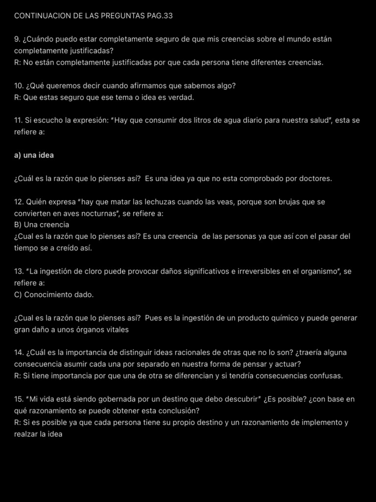Continuacion de Las Preguntas Pag.33 | PDF
