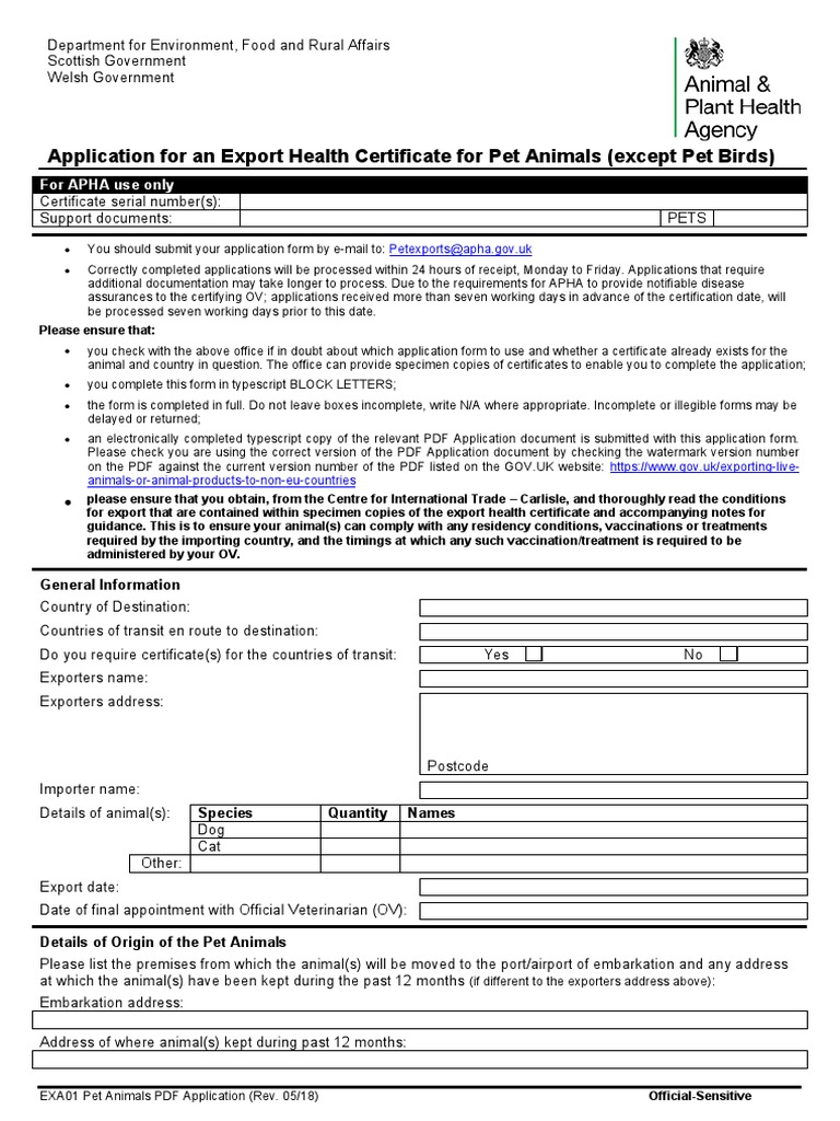 EXA01 Pet Animals PDF Application | PDF | Information