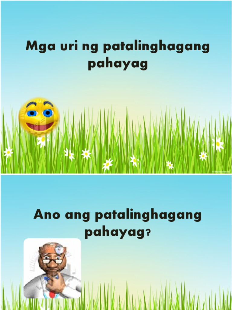 Mga Uri NG Patalinghagang Pahayag | PDF