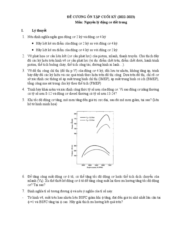 De Cuong On Tap Mon NLDCDT (2022-2023) | PDF