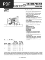 Military Generator Set Specifications | PDF | Diesel Engine | Engines