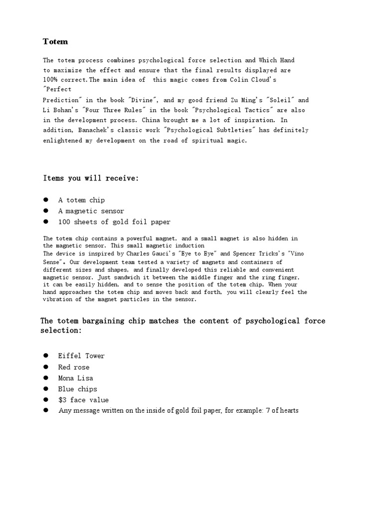 Totem 1eng Fin | PDF