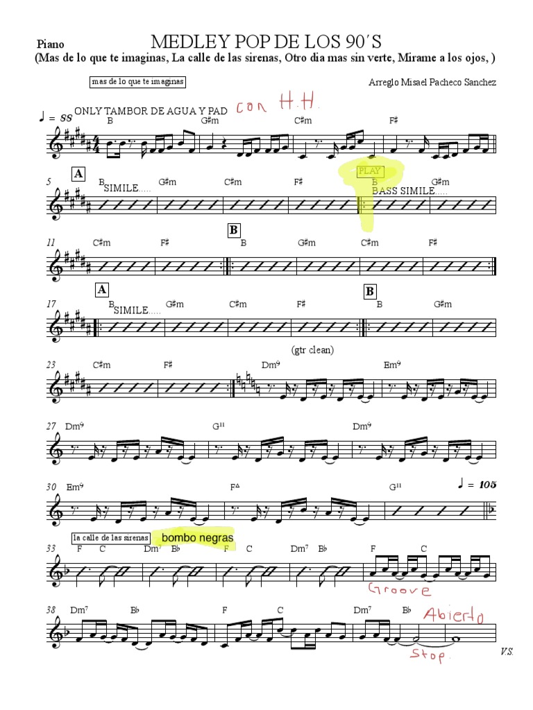 Medley Pop 90S | PDF