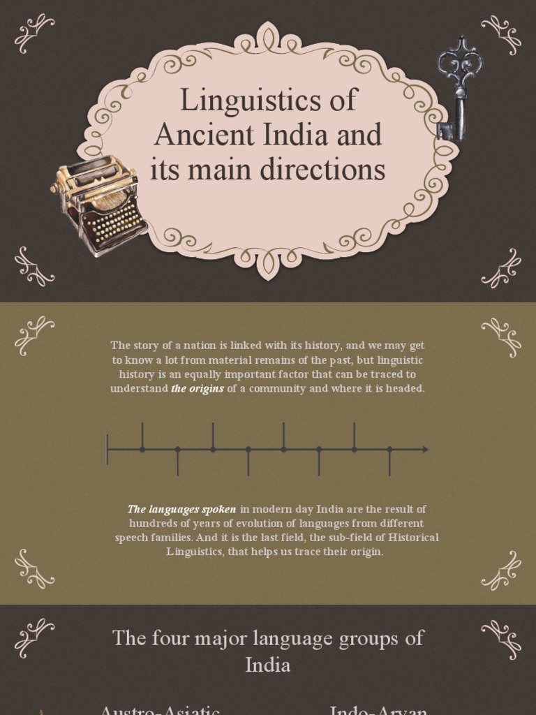 Linguistics of Ancient India and Its Main Directions | PDF ...