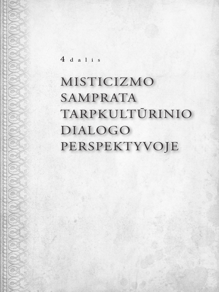 Audrius Beinorius Misticizmo Samprata | PDF