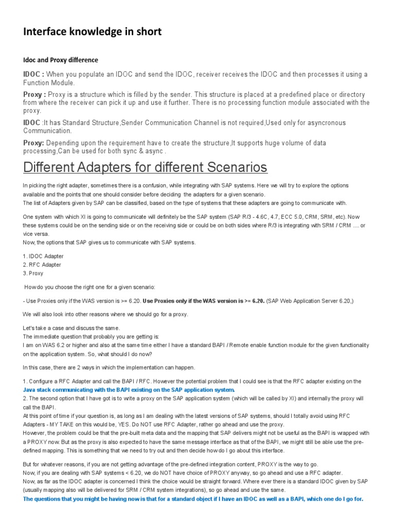 Interface Knowledge | PDF | Proxy Server | Web Service