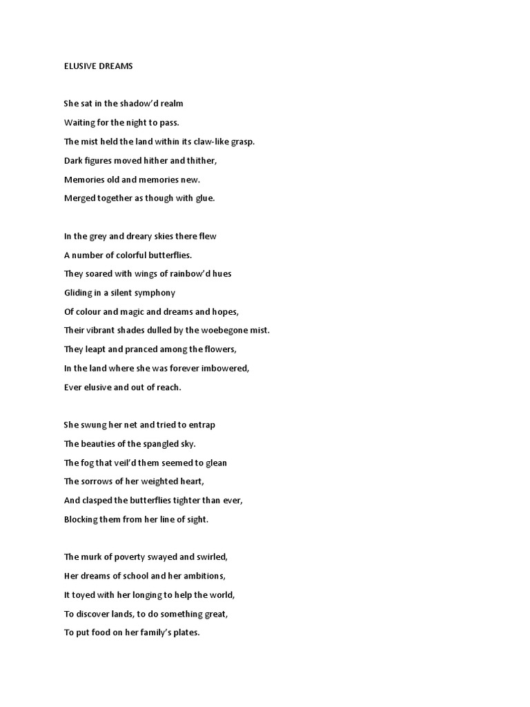 Elusive Dreams | PDF