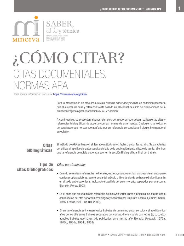 Revista Como Citar | PDF | Citación | Estilo apa