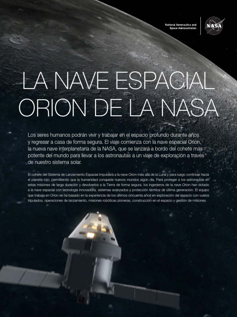 La Nave Espacial Orion de La Nasa | PDF | Orion (nave espacial) | Nasa