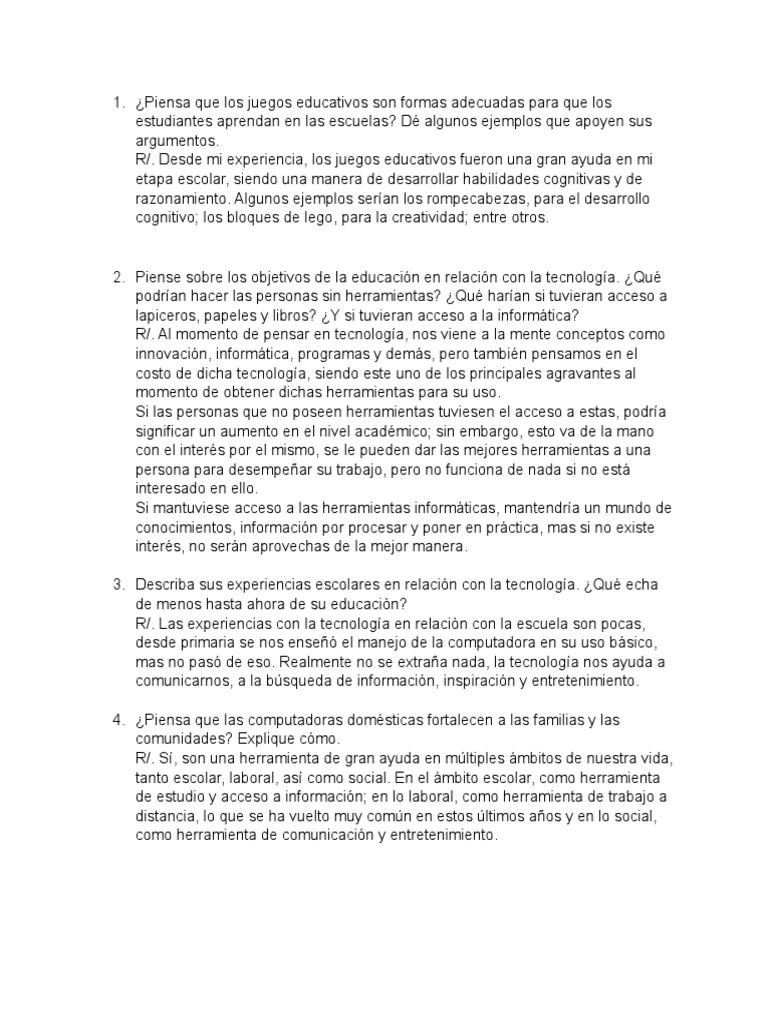 Tecnología y La Educación Básica | PDF | Informática | Creatividad