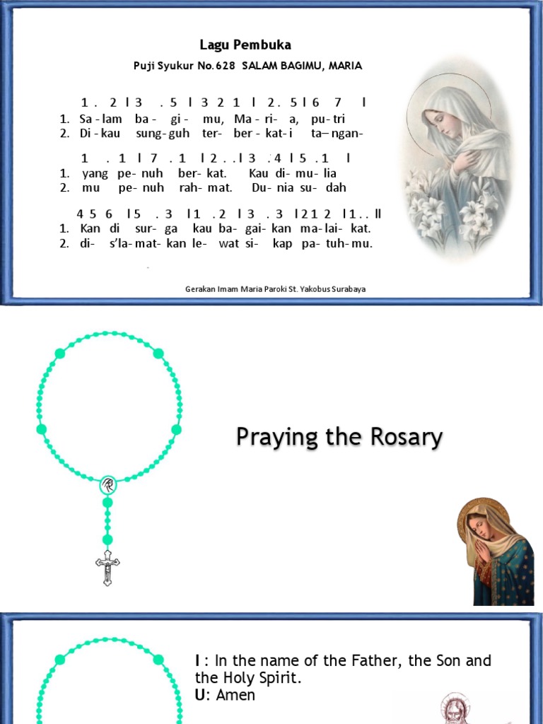 Rosary | PDF | Lord's Prayer | Mary, Mother Of Jesus