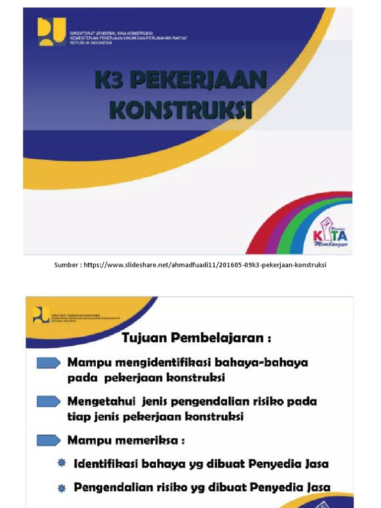 K3 Pekerja Kontruksi | PDF