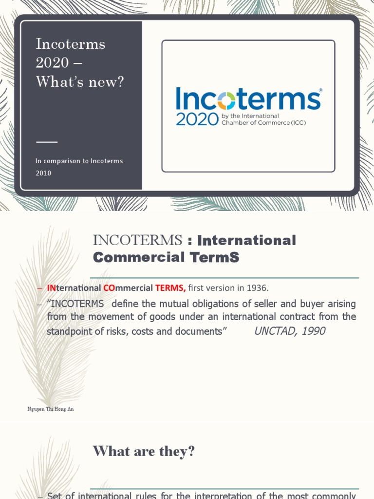 (53 Pages) Sent - Lecture 2 & 3 - Incoterms 2020 - (Updated On Sep 2021 ...