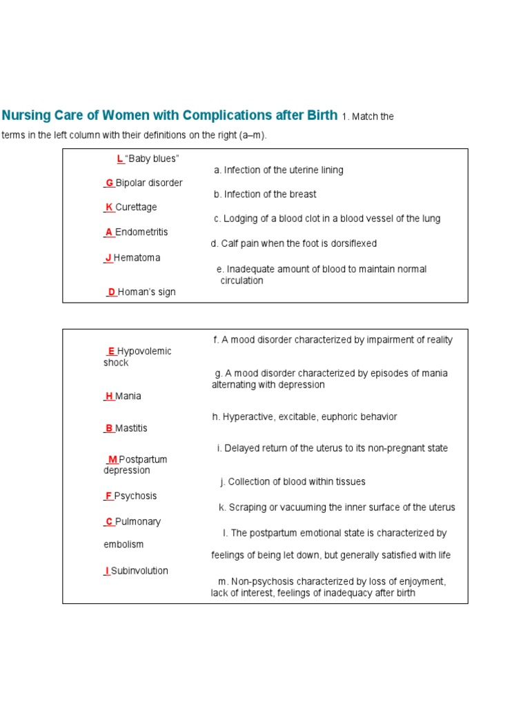 Maternal and Child Nursing 2 | PDF | Childbirth | Preterm Birth