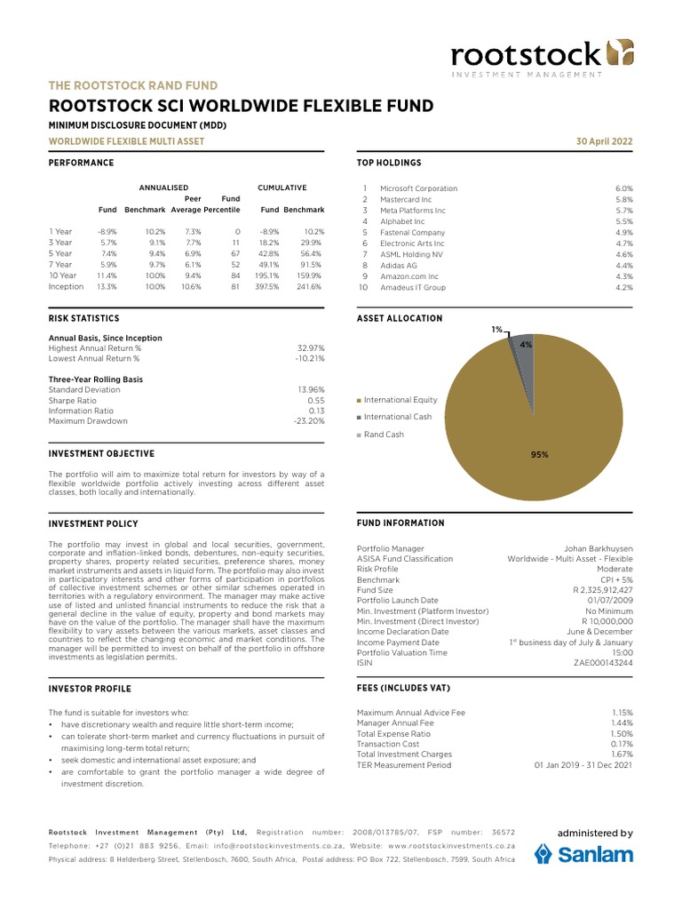 Rootstock SCI Worldwide Flexible Fund - Minimum Disclosure Document ...