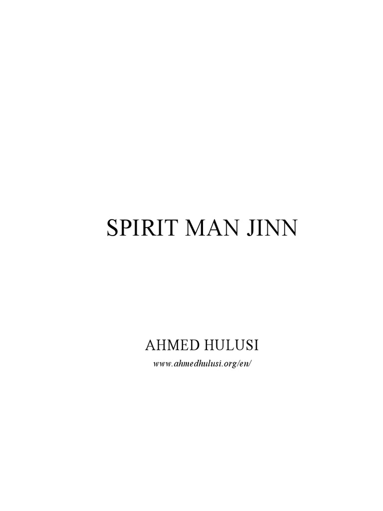 Spirit Man Jinn | PDF | Electron | Photon