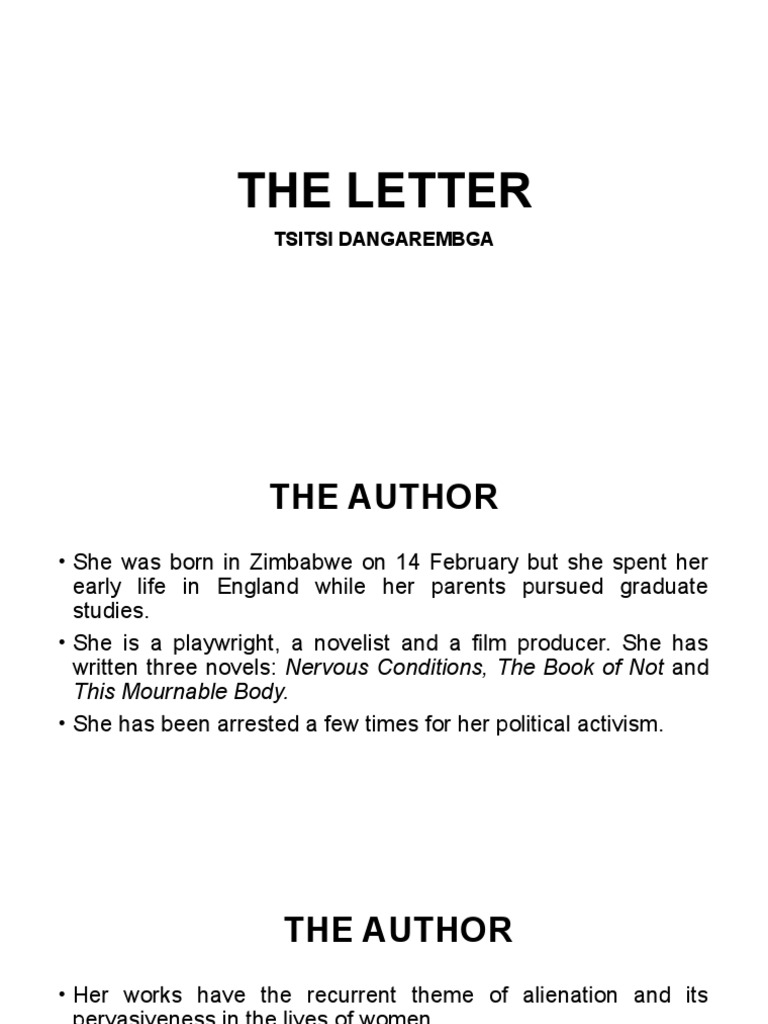 The Letter | PDF | Apartheid