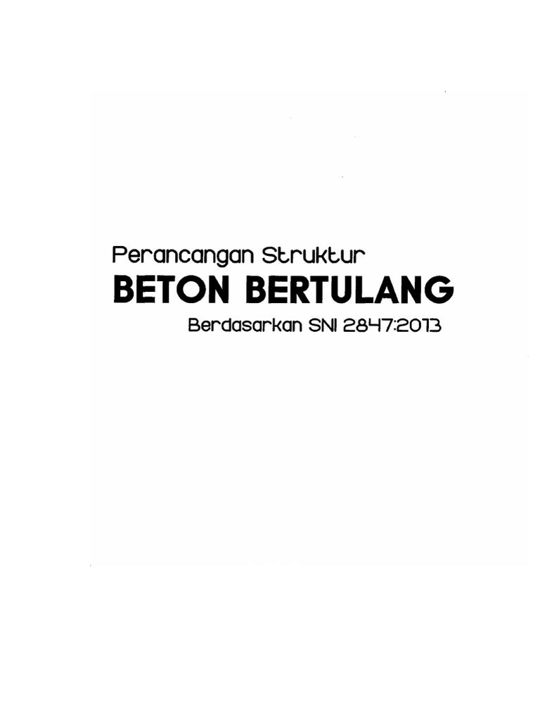 Bab 00 Perencanaan Struktur Beton Bertulang | PDF