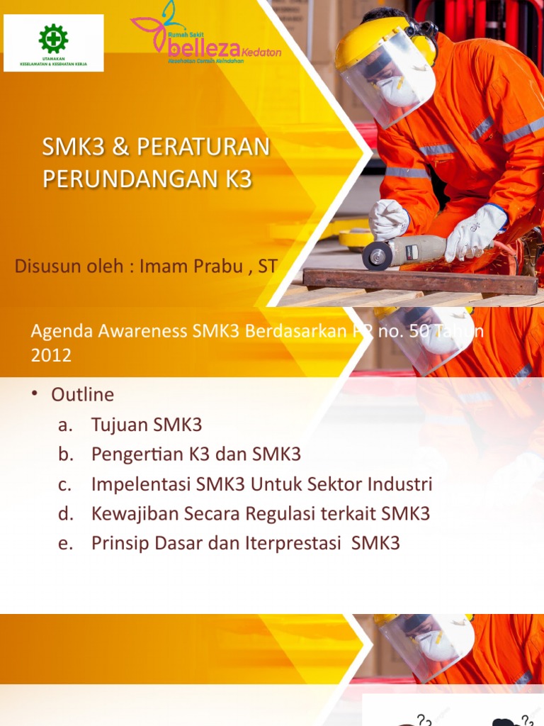 Smk3 & Peraturan Perundangan k3 | PDF | Bisnis | Sains & Matematika