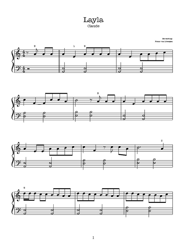 Layla - Big Notes - Claude | PDF