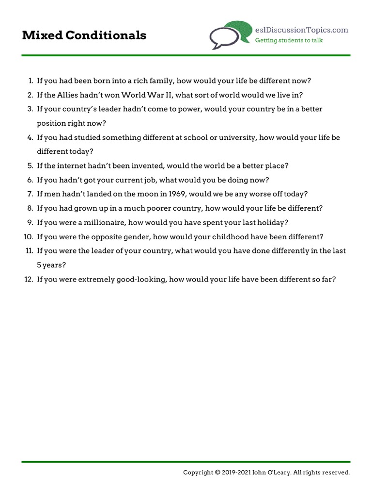 Mixed Conditionals Activate | PDF | Politics | Social Science