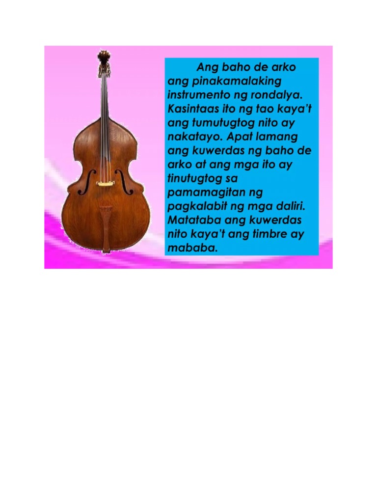 Instrumentong Rondalya | PDF