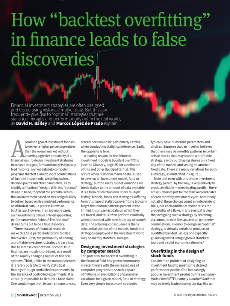 How Backtest Overfitting in Finance Leads To False Discoveries | PDF ...