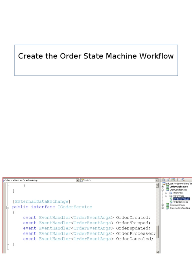 Order State Machine Workflow Guide | PDF