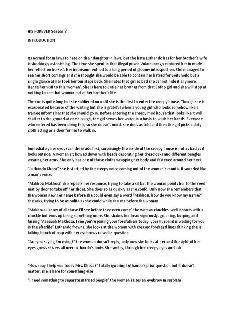 His Forever s3 | PDF | Predation