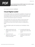 Cloud Digital Leader Exam | PDF