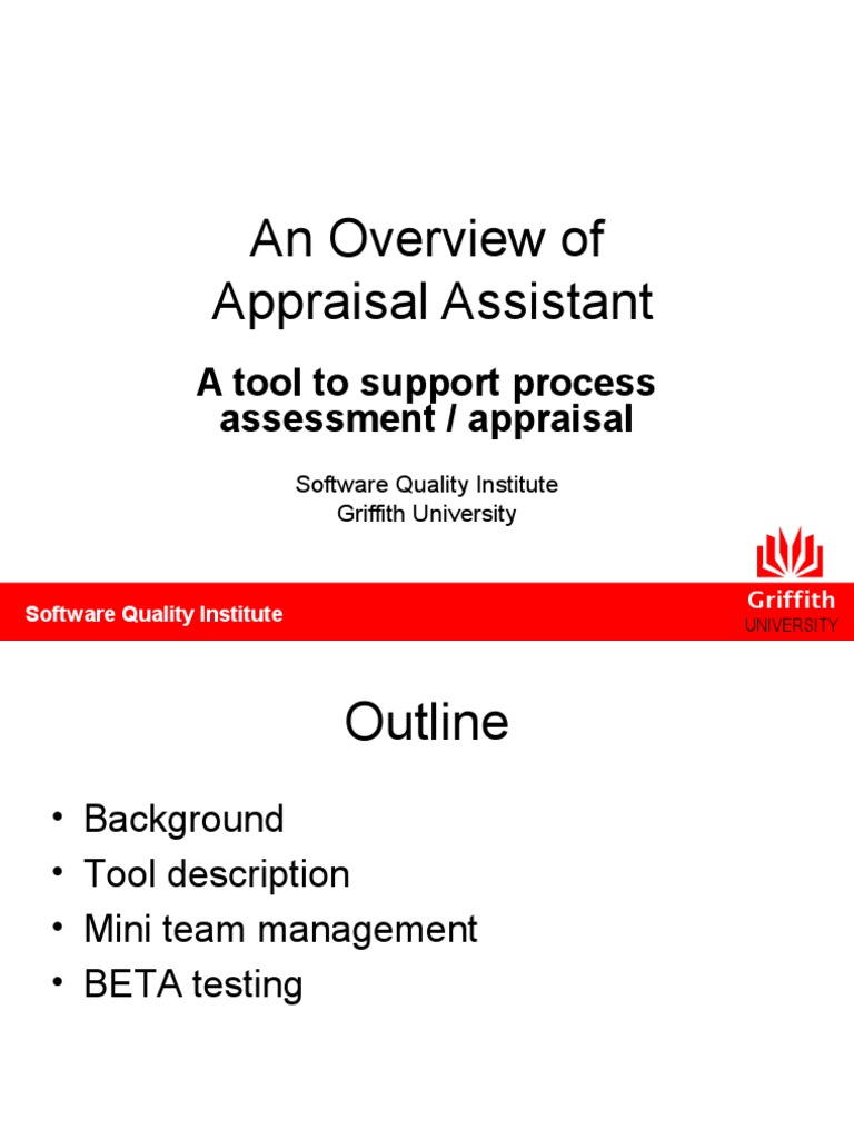 An Introduction to Appraisal Assistant: A Tool to Support Process ...