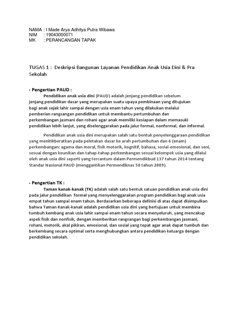 Contoh Tugas Tapak | PDF