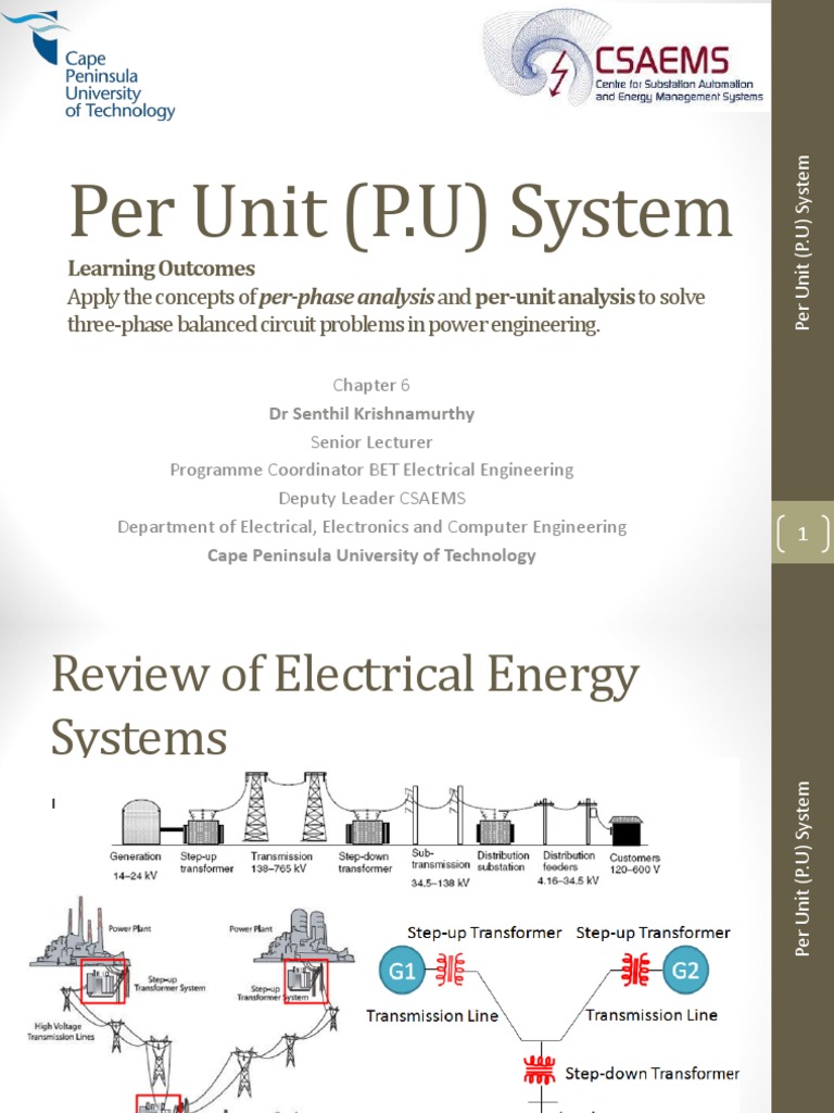 Chapter 7 Per unit System | PDF | Quantity | Electronic Engineering
