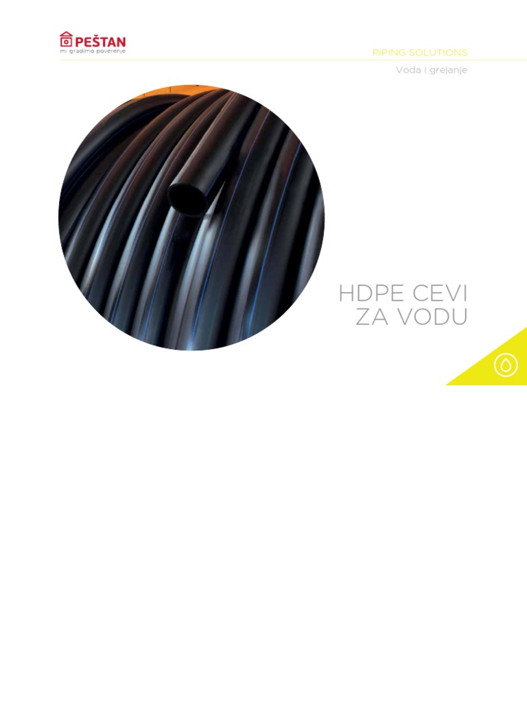 HDPE Cevi Za Vodu Komercijalni Katalog | PDF