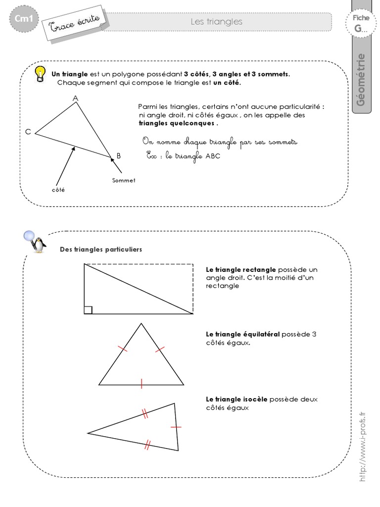 Types de Triangles en Géométrie | PDF