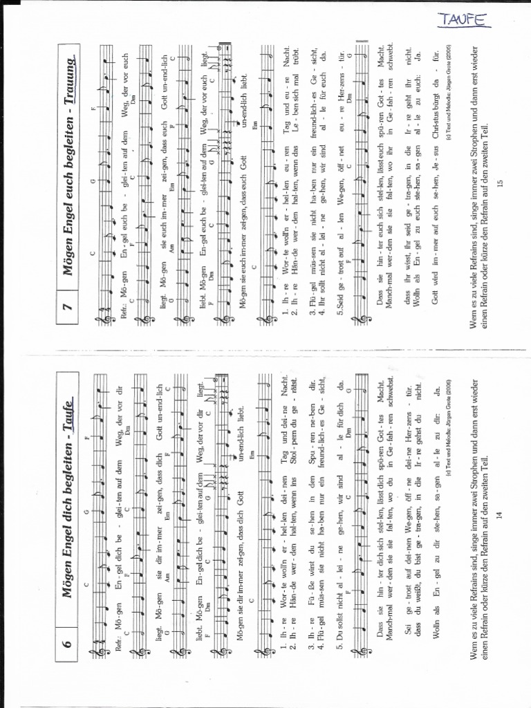 Mögen Engel dich begleiten - Taufe und Trauung | PDF